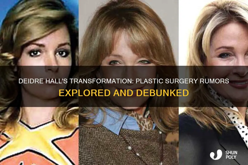 Deidre Hall's Transformation: Plastic Surgery Rumors Explored And ...