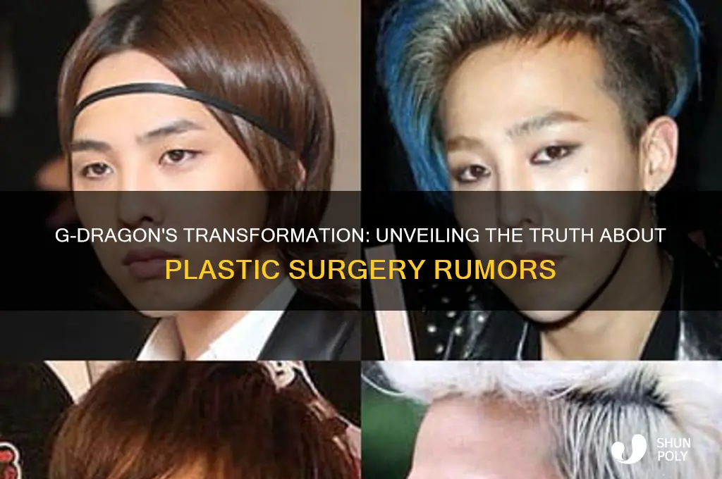 G-Dragon's Transformation: Unveiling The Truth About Plastic Surgery ...