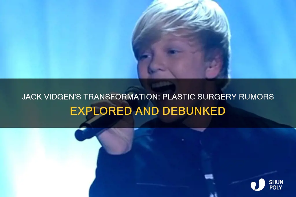 Jack Vidgen's Transformation: Plastic Surgery Rumors Explored And ...