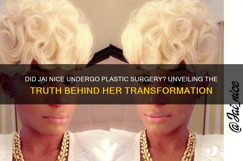 Did Jai Nice Undergo Plastic Surgery? Unveiling The Truth Behind Her ...