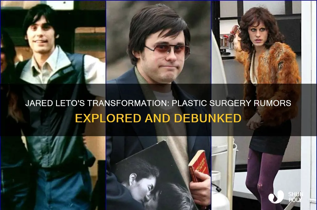 Jared Leto's Transformation: Plastic Surgery Rumors Explored And ...