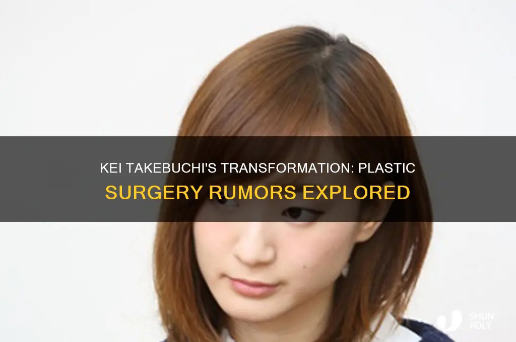 Kei Takebuchi's Transformation: Plastic Surgery Rumors Explored | ShunPoly