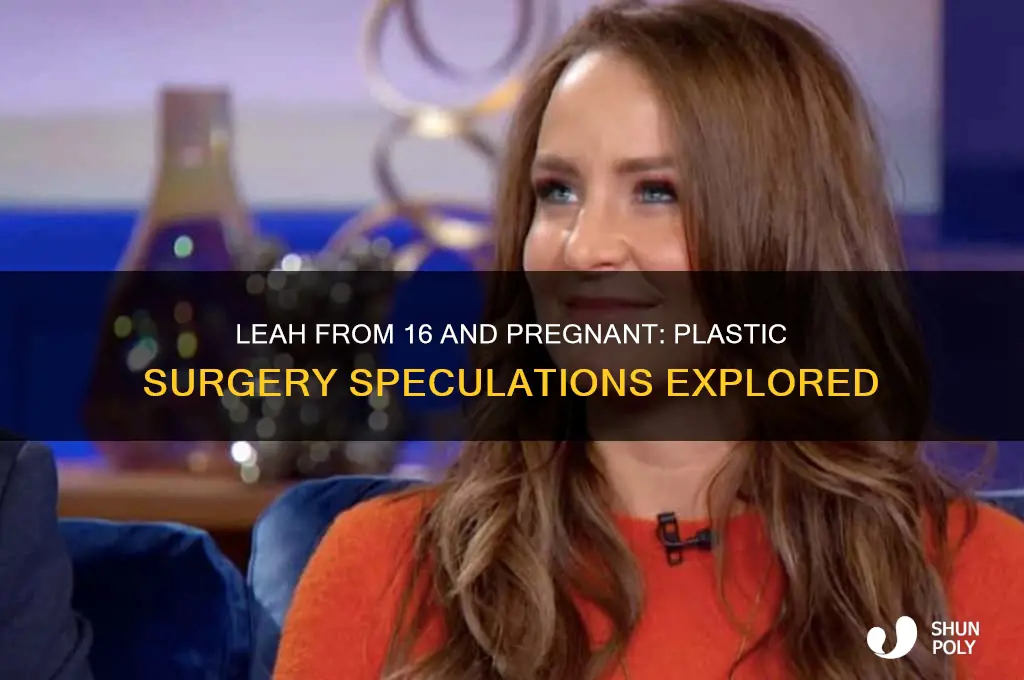Leah From 16 And Pregnant: Plastic Surgery Speculations Explored | ShunPoly