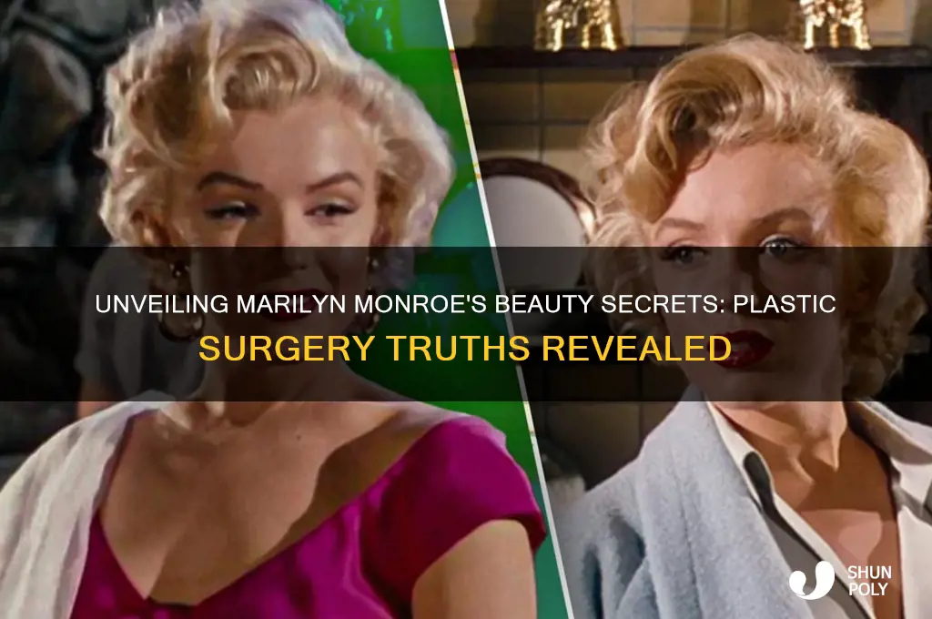 Unveiling Marilyn Monroe's Beauty Secrets: Plastic Surgery Truths ...