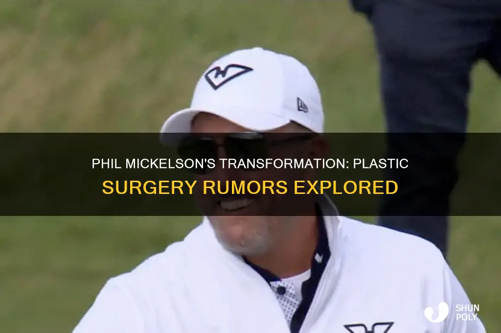Phil Mickelson's Transformation: Plastic Surgery Rumors Explored | ShunPoly