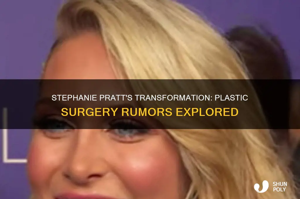 Stephanie Pratt's Transformation: Plastic Surgery Rumors Explored ...