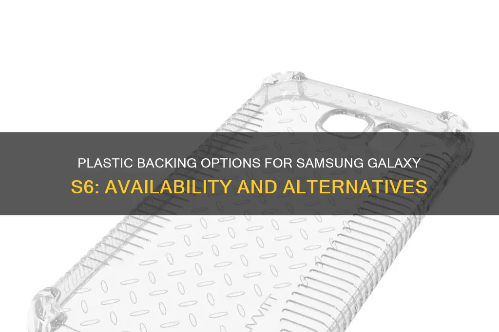 Plastic Backing Options For Samsung Galaxy S6: Availability And ...