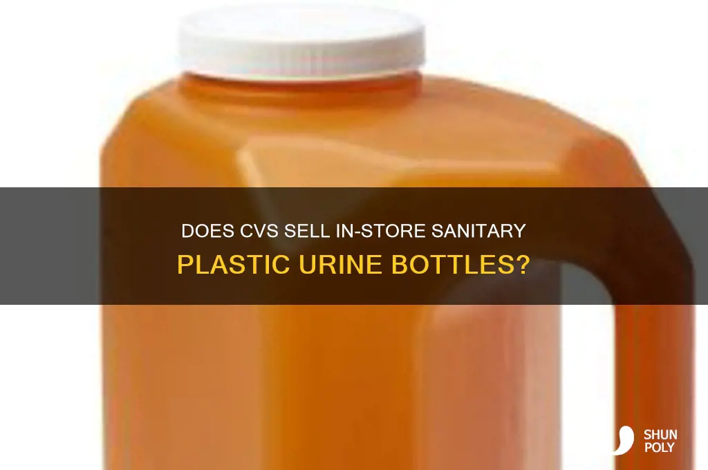 Does Cvs Sell In-Store Sanitary Plastic Urine Bottles? | ShunPoly