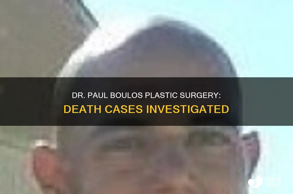 Dr. Paul Boulos Plastic Surgery: Death Cases Investigated | ShunPoly