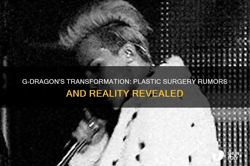 G-Dragon's Transformation: Plastic Surgery Rumors And Reality Revealed ...