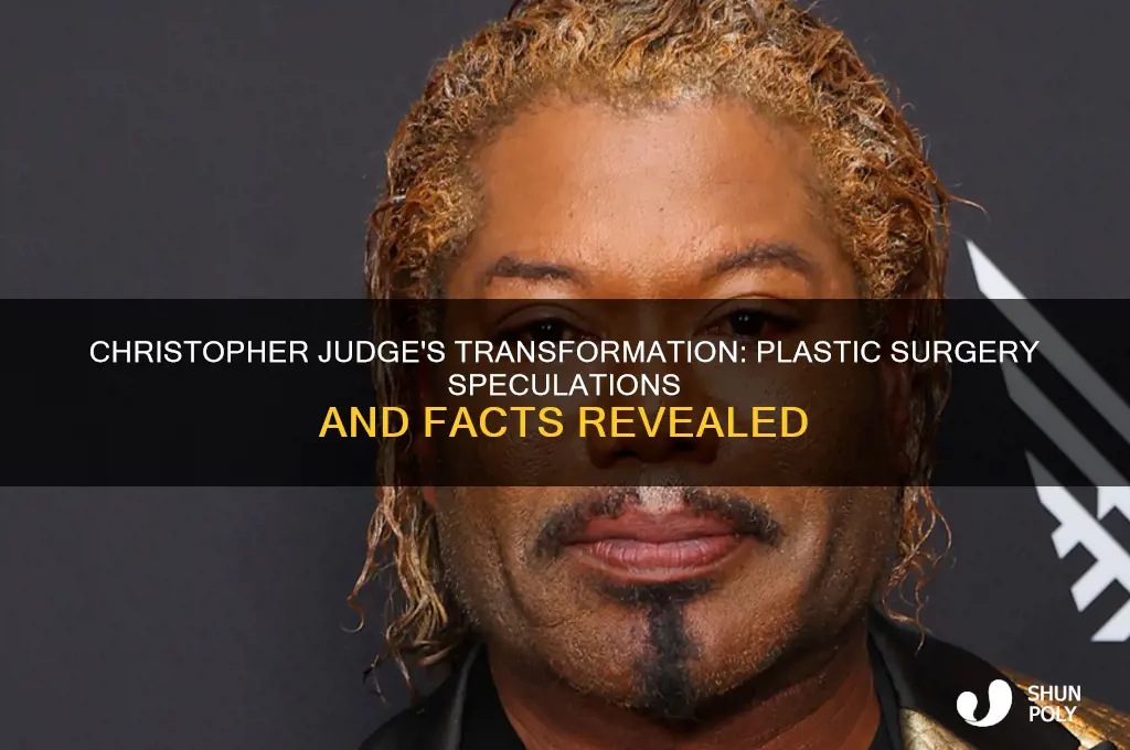 Christopher Judge's Transformation: Plastic Surgery Speculations And ...