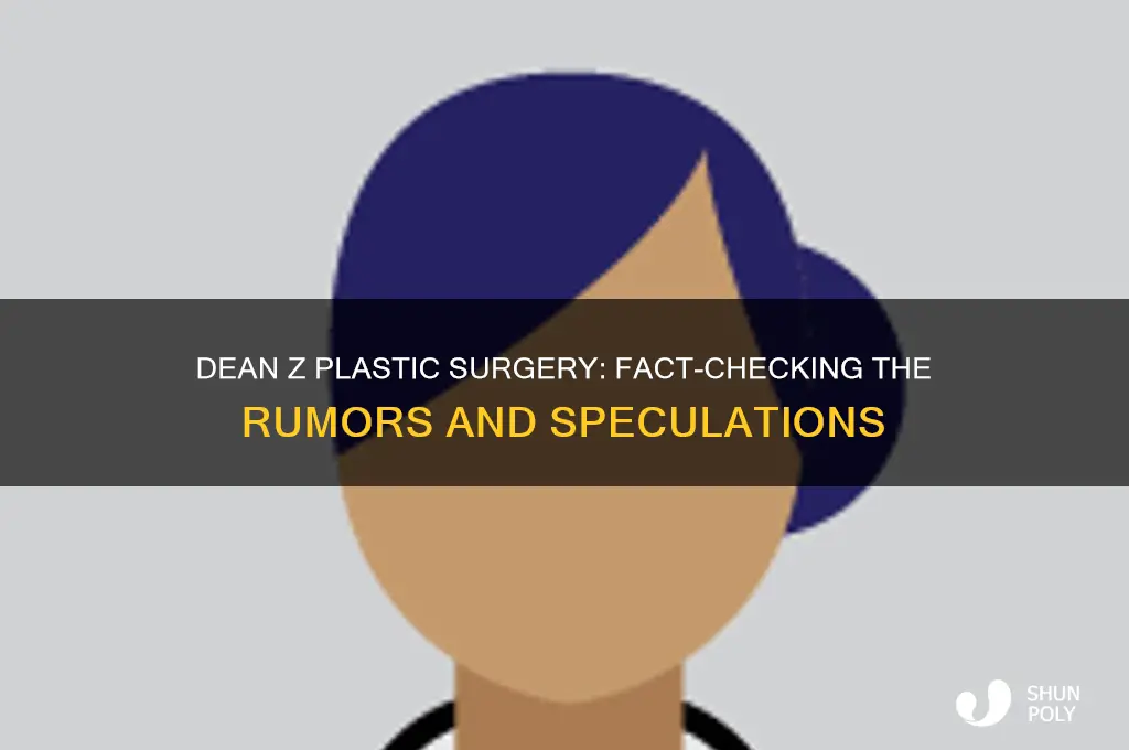 Dean Z Plastic Surgery: Fact-Checking The Rumors And Speculations ...