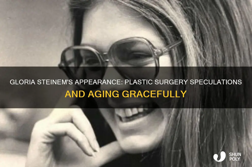 Gloria Steinem's Appearance: Plastic Surgery Speculations And Aging ...