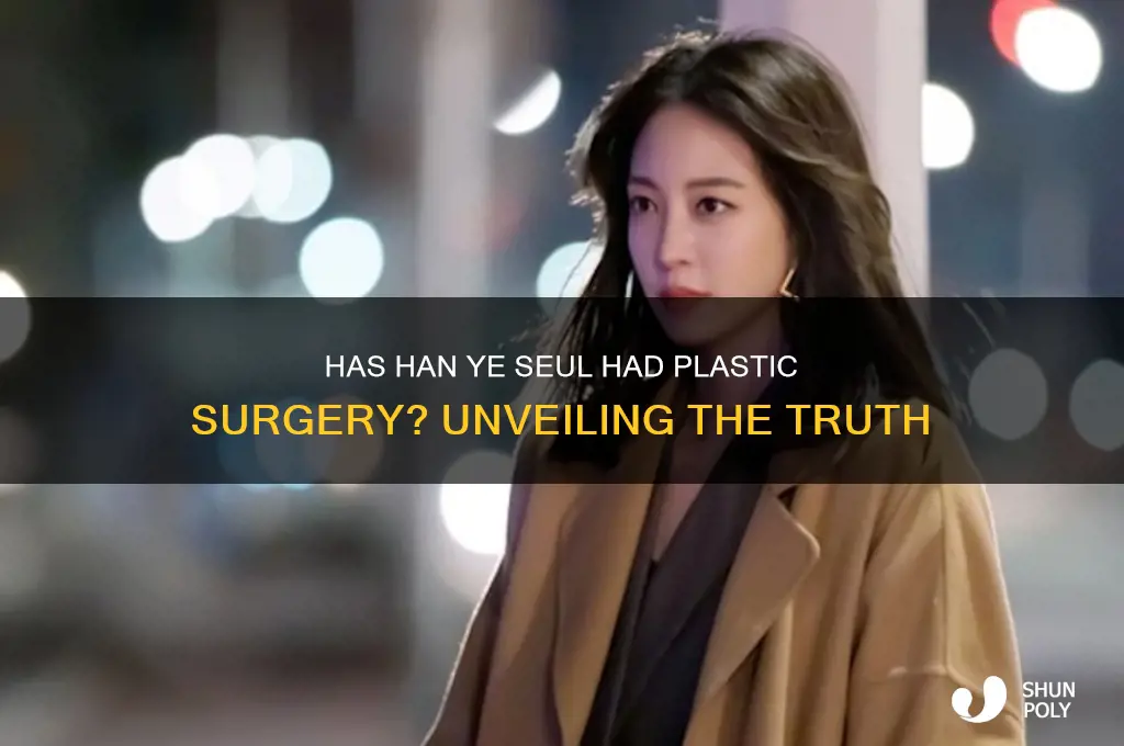 Has Han Ye Seul Had Plastic Surgery? Unveiling The Truth | ShunPoly