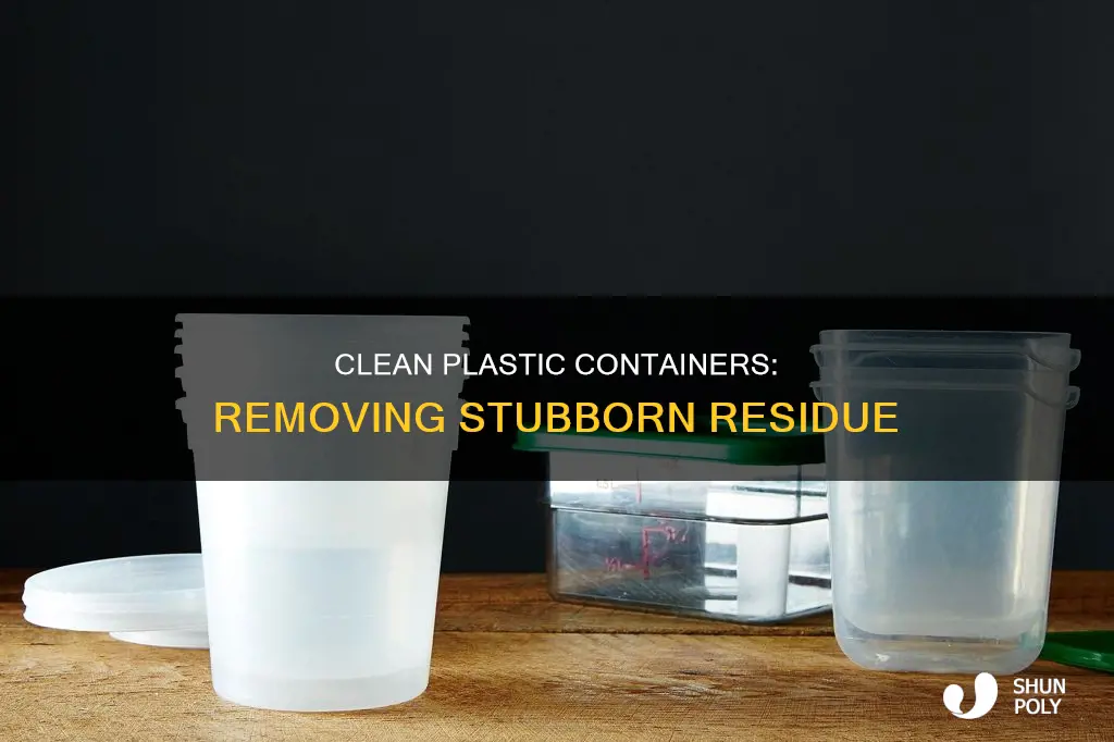 Clean Plastic Containers: Removing Stubborn Residue | ShunPoly