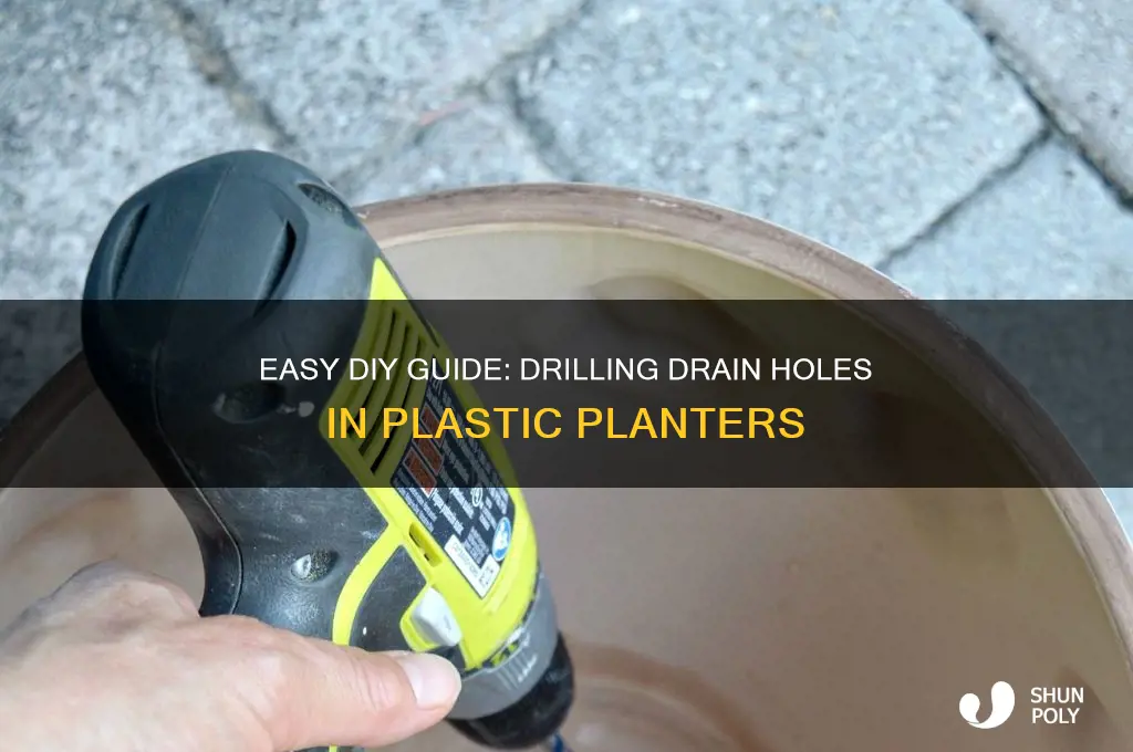 Easy Diy Guide: Drilling Drain Holes In Plastic Planters | ShunPoly