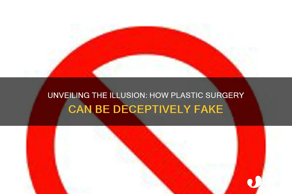 Unveiling The Illusion: How Plastic Surgery Can Be Deceptively Fake ...