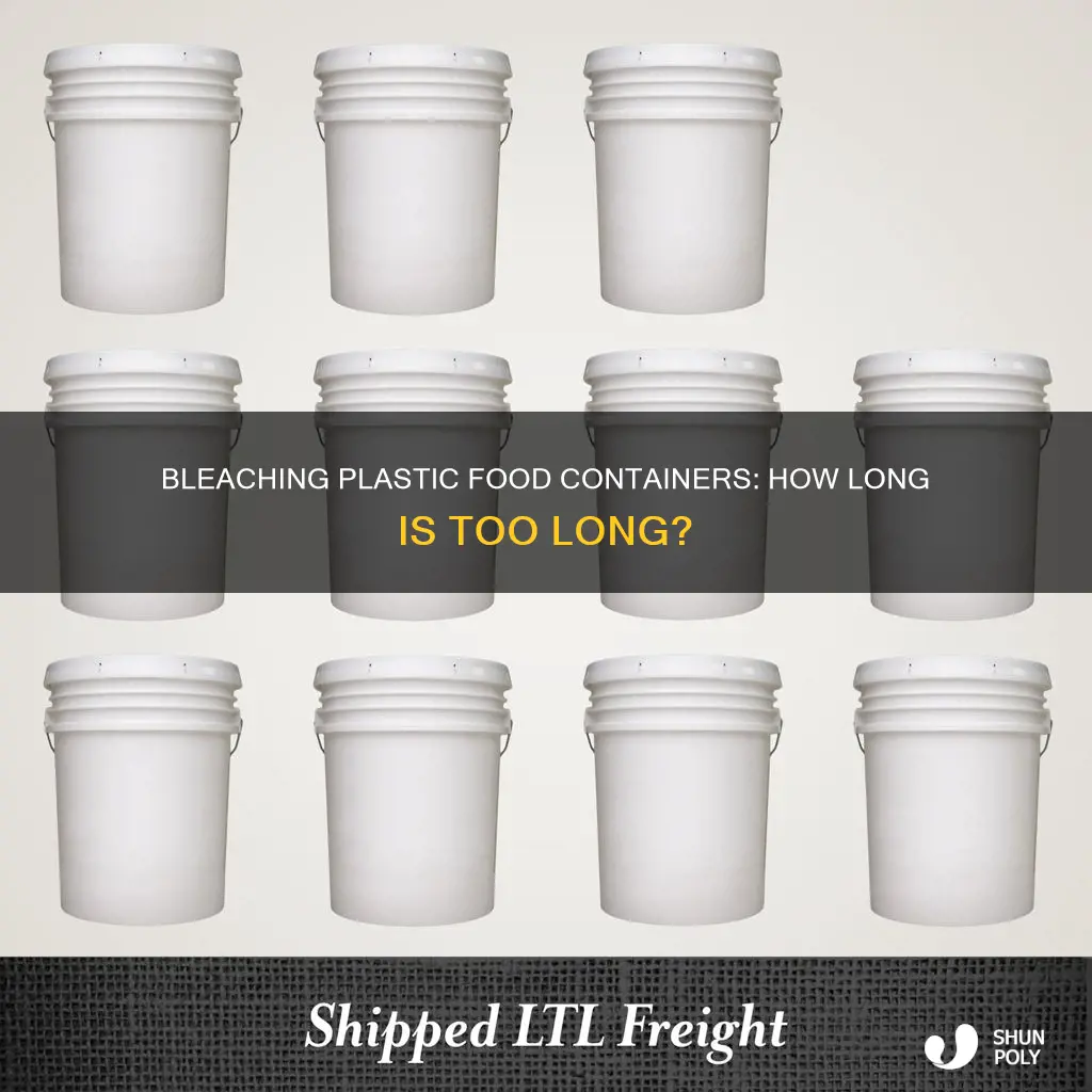Bleaching Plastic Food Containers: How Long Is Too Long? | ShunPoly