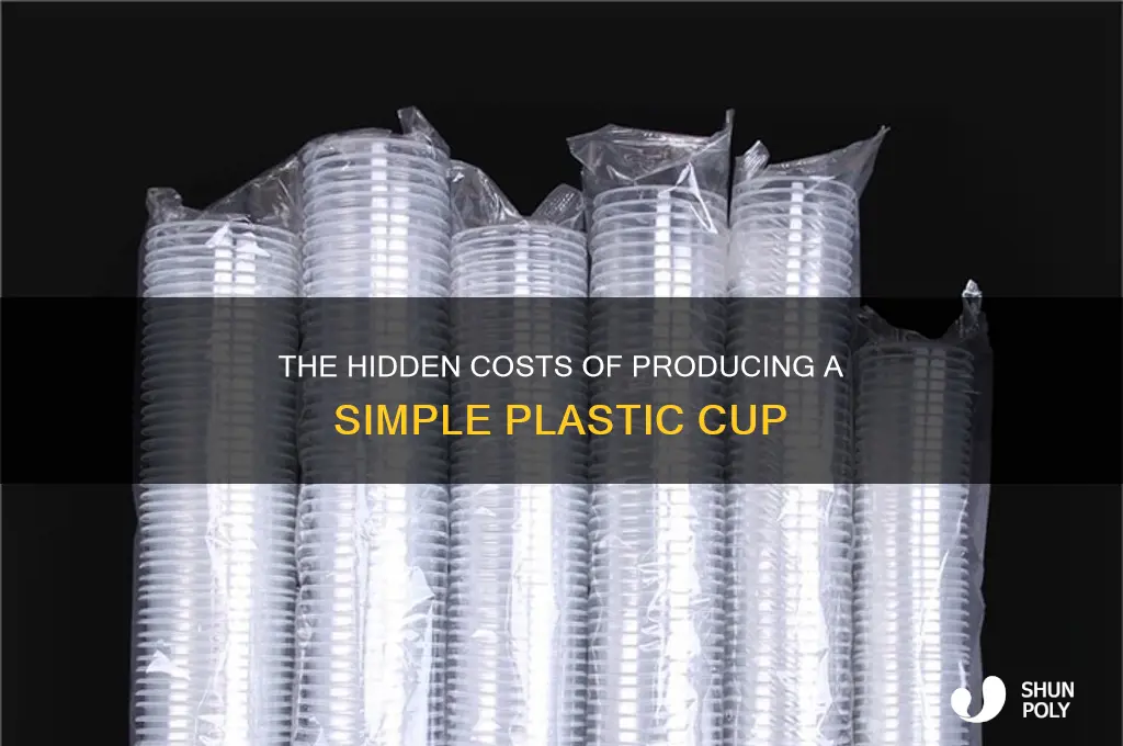 The Hidden Costs Of Producing A Simple Plastic Cup | ShunPoly