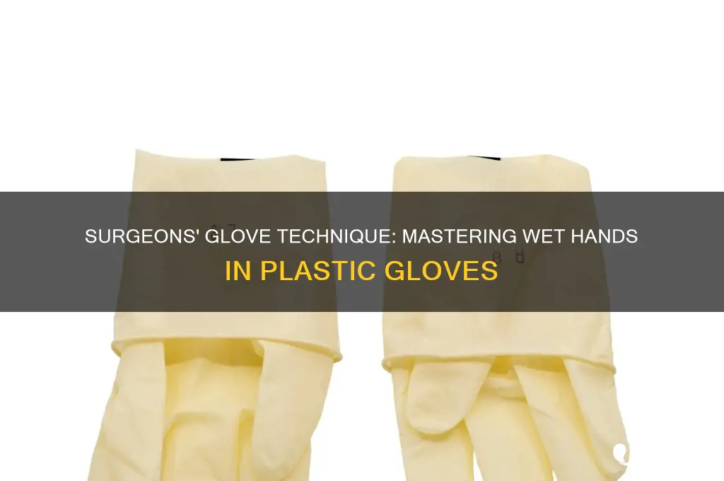 Surgeons' Glove Technique: Mastering Wet Hands In Plastic Gloves | ShunPoly