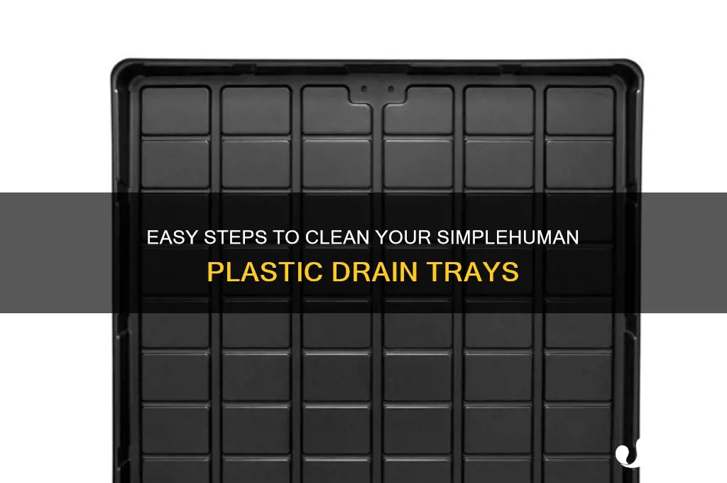 Easy Steps To Clean Your Simplehuman Plastic Drain Trays | ShunPoly