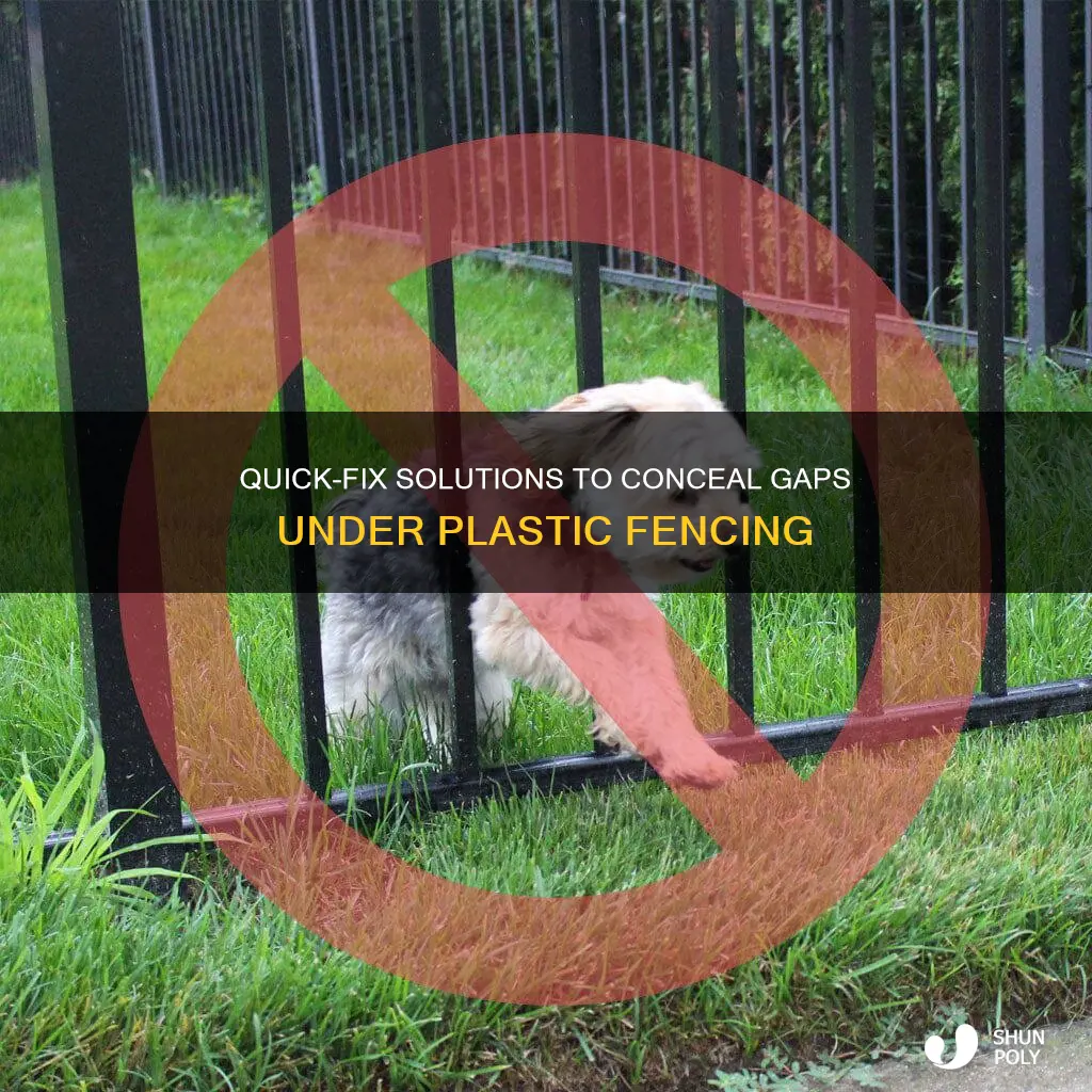 Quick-Fix Solutions To Conceal Gaps Under Plastic Fencing | ShunPoly
