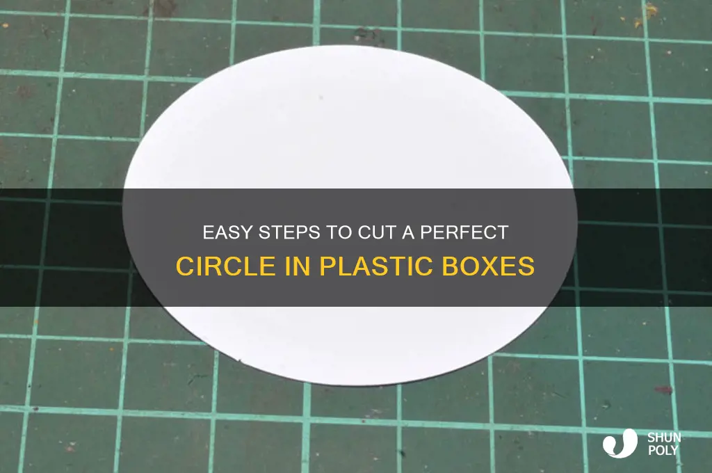 Easy Steps To Cut A Perfect Circle In Plastic Boxes | ShunPoly