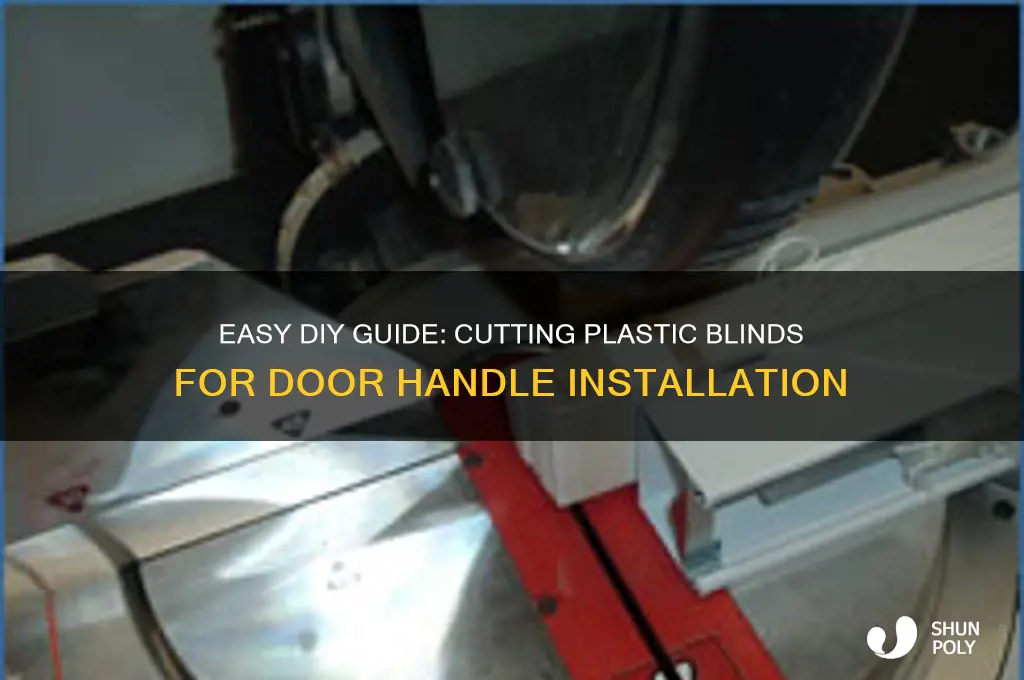 Easy Diy Guide: Cutting Plastic Blinds For Door Handle Installation ...