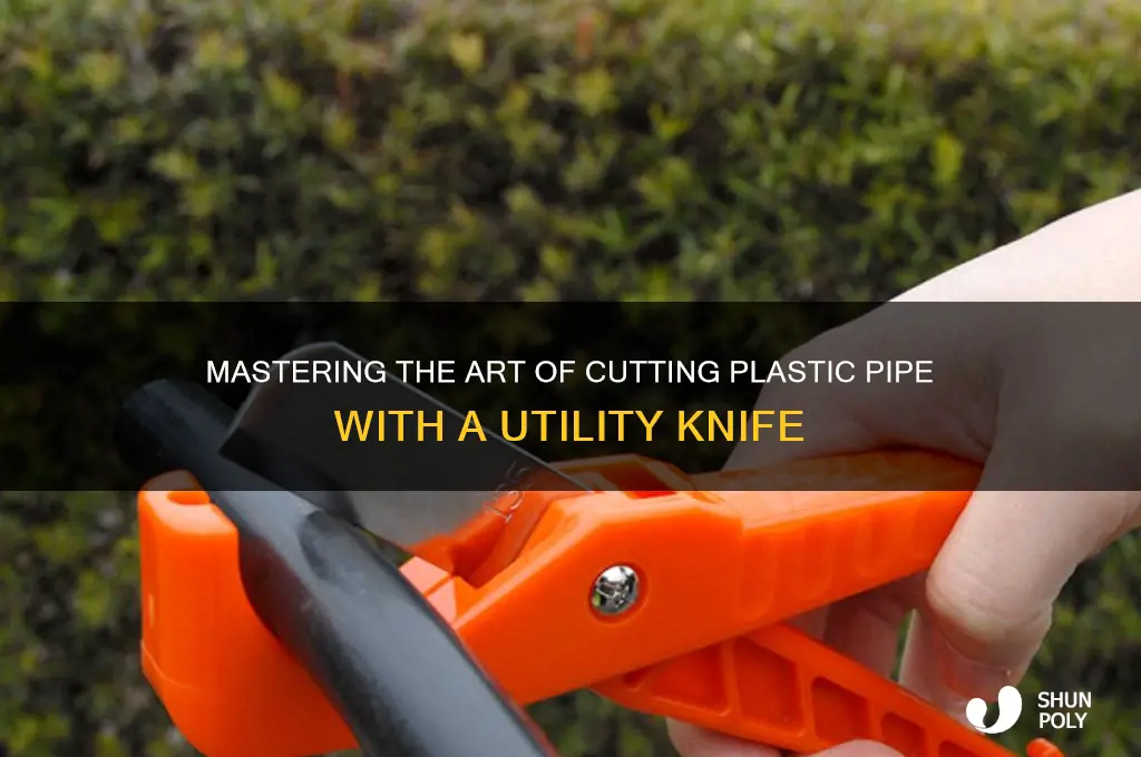 Mastering The Art Of Cutting Plastic Pipe With A Utility Knife | ShunPoly