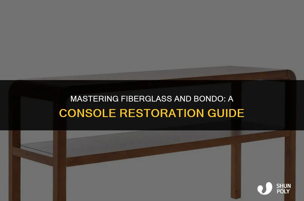 Mastering Fiberglass And Bondo: A Console Restoration Guide | ShunPoly