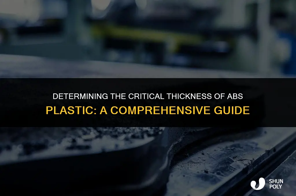 Determining The Critical Thickness Of Abs Plastic: A Comprehensive ...
