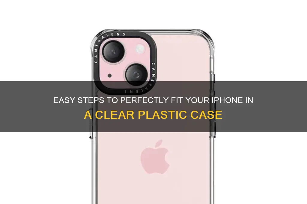 Easy Steps To Perfectly Fit Your Iphone In A Clear Plastic Case | ShunPoly