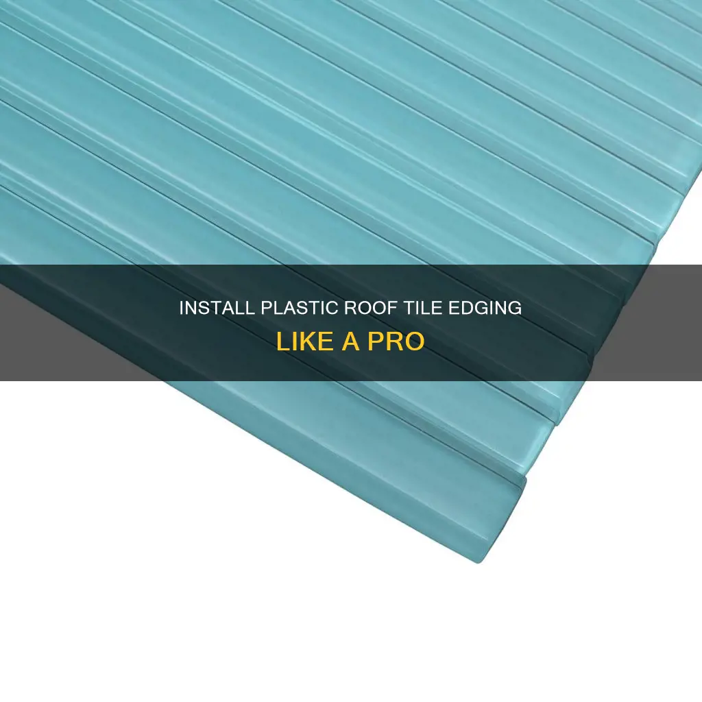 Install Plastic Roof Tile Edging Like A Pro | ShunPoly