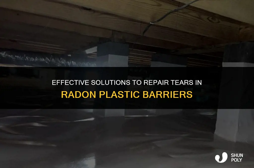 Effective Solutions To Repair Tears In Radon Plastic Barriers | ShunPoly
