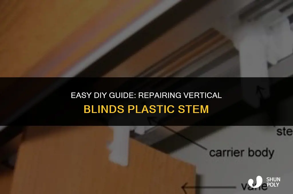 Easy Diy Guide: Repairing Vertical Blinds Plastic Stem | ShunPoly