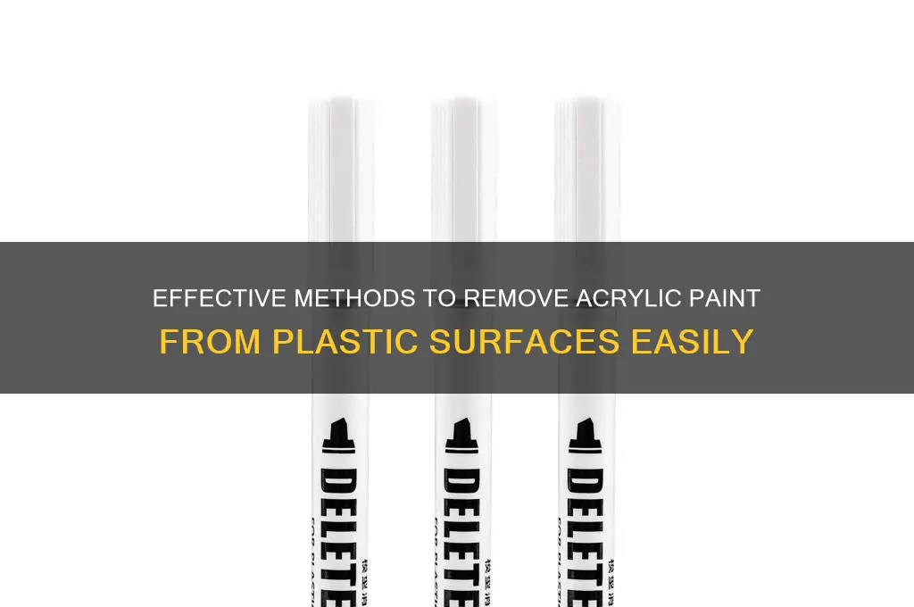 Effective Methods To Remove Acrylic Paint From Plastic Surfaces Easily ...
