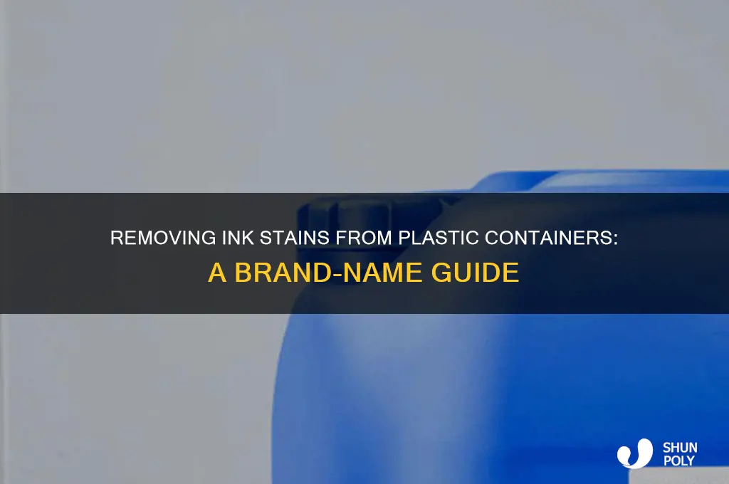 Removing Ink Stains From Plastic Containers: A Brand-Name Guide | ShunPoly
