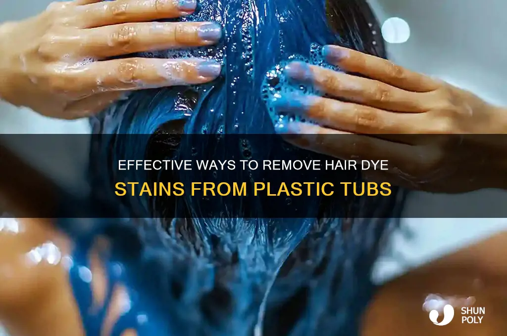Effective Ways To Remove Hair Dye Stains From Plastic Tubs | ShunPoly