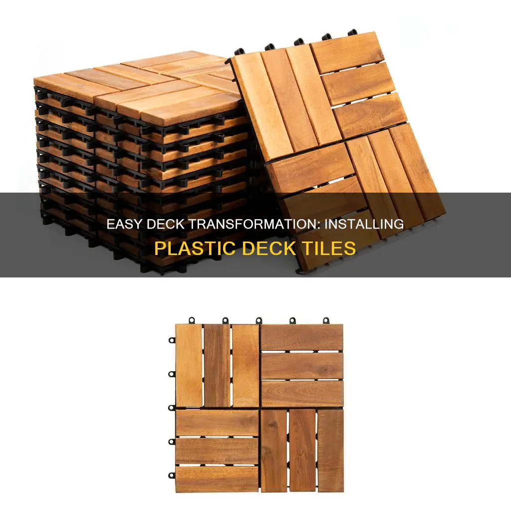 Easy Deck Transformation: Installing Plastic Deck Tiles | ShunPoly