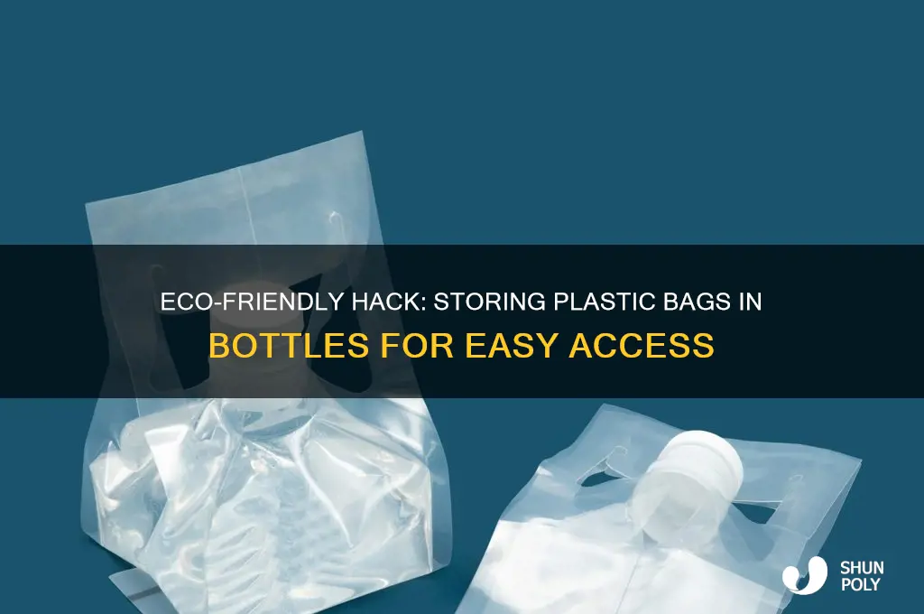 Eco-Friendly Hack: Storing Plastic Bags In Bottles For Easy Access ...