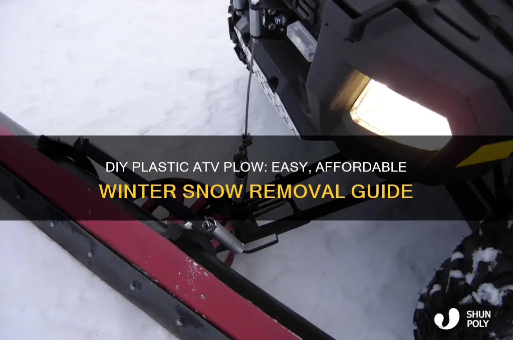 Diy Plastic Atv Plow: Easy, Affordable Winter Snow Removal Guide | ShunPoly