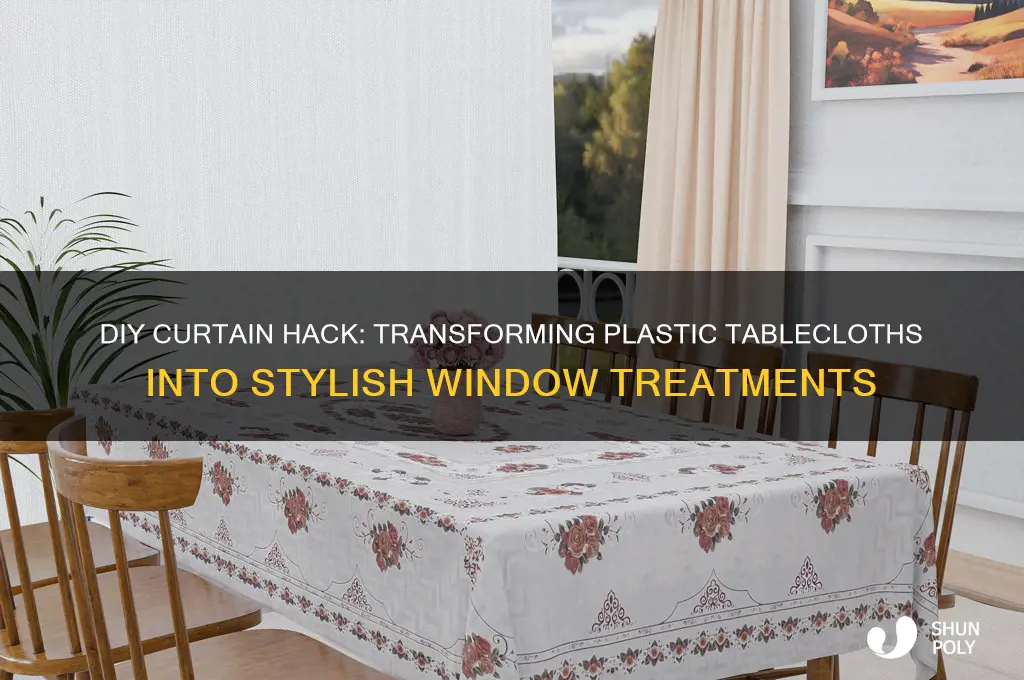 Diy Curtain Hack: Transforming Plastic Tablecloths Into Stylish Window ...