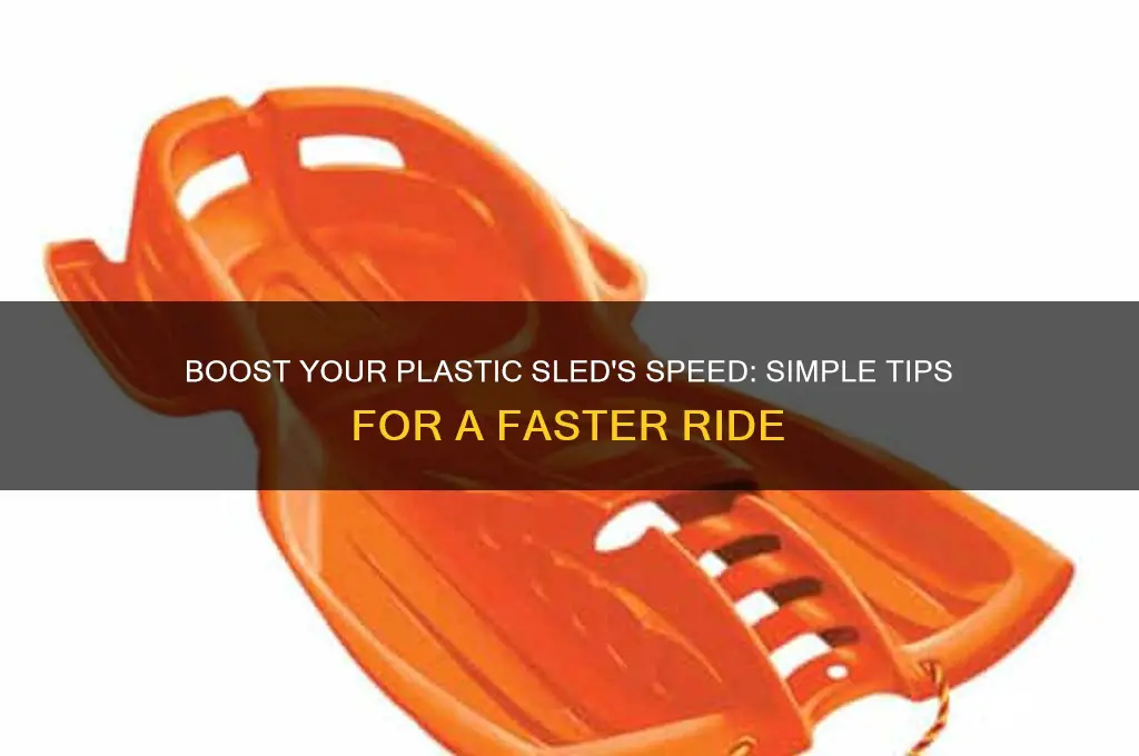 Boost Your Plastic Sled's Speed: Simple Tips For A Faster Ride | ShunPoly
