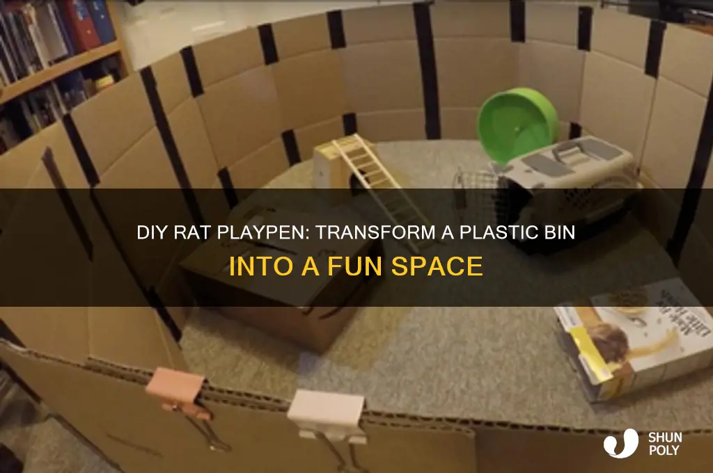 Diy Rat Playpen: Transform A Plastic Bin Into A Fun Space | ShunPoly