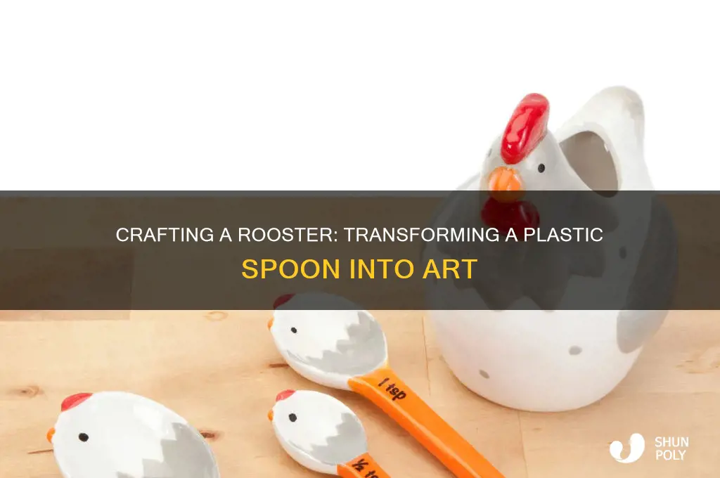 Crafting A Rooster: Transforming A Plastic Spoon Into Art | ShunPoly