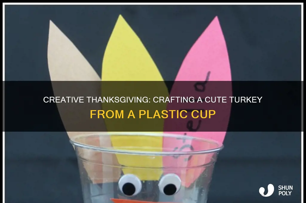 Creative Thanksgiving: Crafting A Cute Turkey From A Plastic Cup | ShunPoly