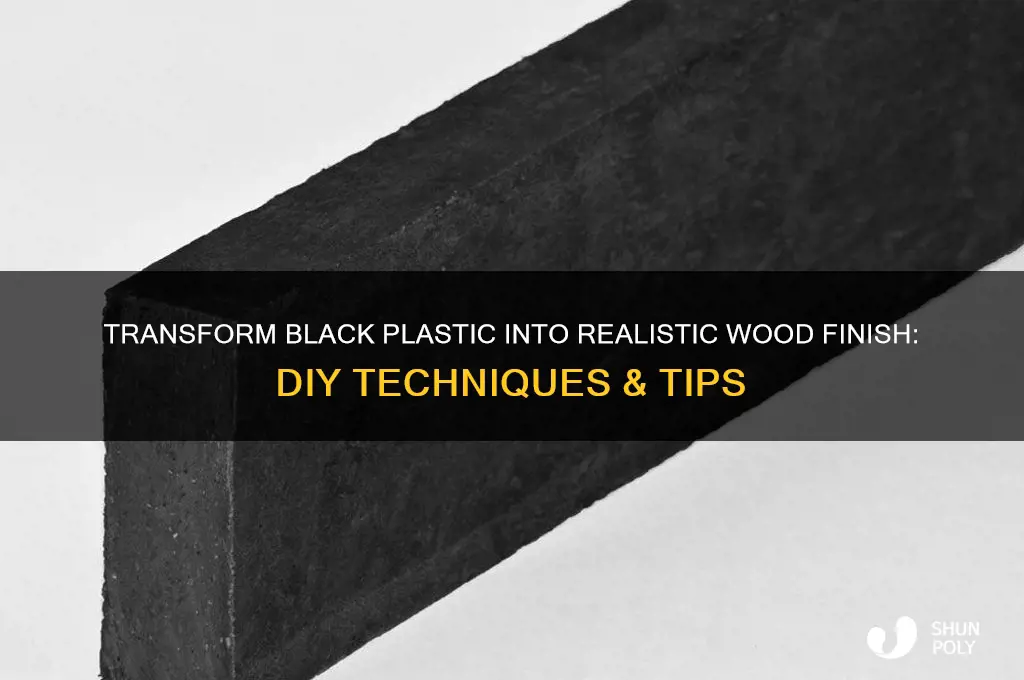 Transform Black Plastic Into Realistic Wood Finish: Diy Techniques ...