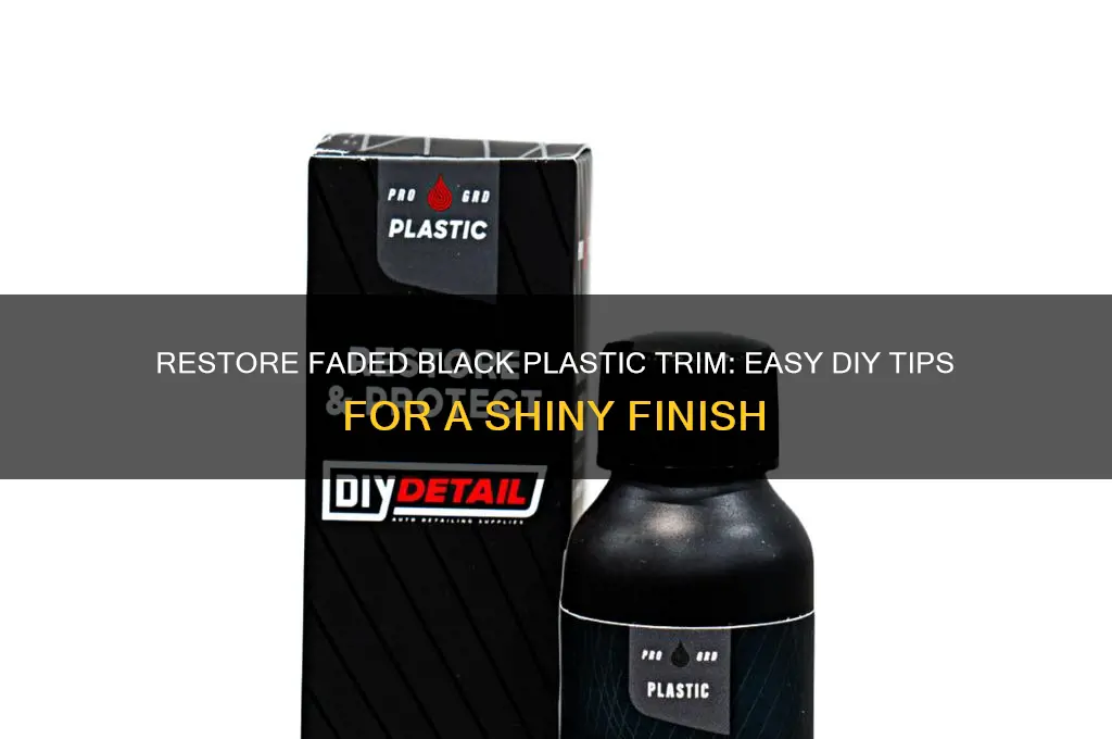 Restore Faded Black Plastic Trim: Easy Diy Tips For A Shiny Finish ...