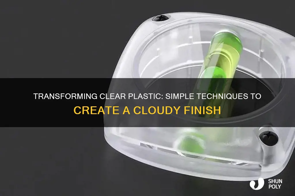 Transforming Clear Plastic: Simple Techniques To Create A Cloudy Finish ...