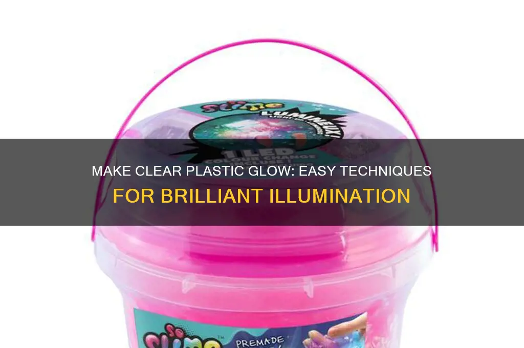 Make Clear Plastic Glow: Easy Techniques For Brilliant Illumination ...